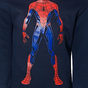 Marvel Spider-Man Little Boys Fleece Pullover Hoodie Blue 7-8