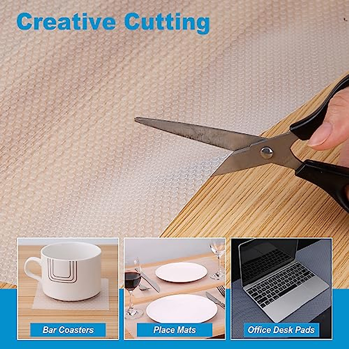 TOROTON Shelf Liners, 17.5 in x 20 FT Non-Slip Cabinet Liner for Kitchen, Non Adhesive Washable EVA Drawer Mat for Pantry Shelves Cupboard Refrigerator Dresser