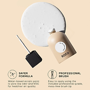 soto Original Multi-Surface Paint Touch Up, Matte Finish, 1.5 Ounces (No. 04 White Haze)