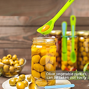 Pickle Fork 2 Pack olive spoon and pickle fork Grabber Tool, Pickle Picker for the jar, Kitchen gadget to remove pickles or olives from jar