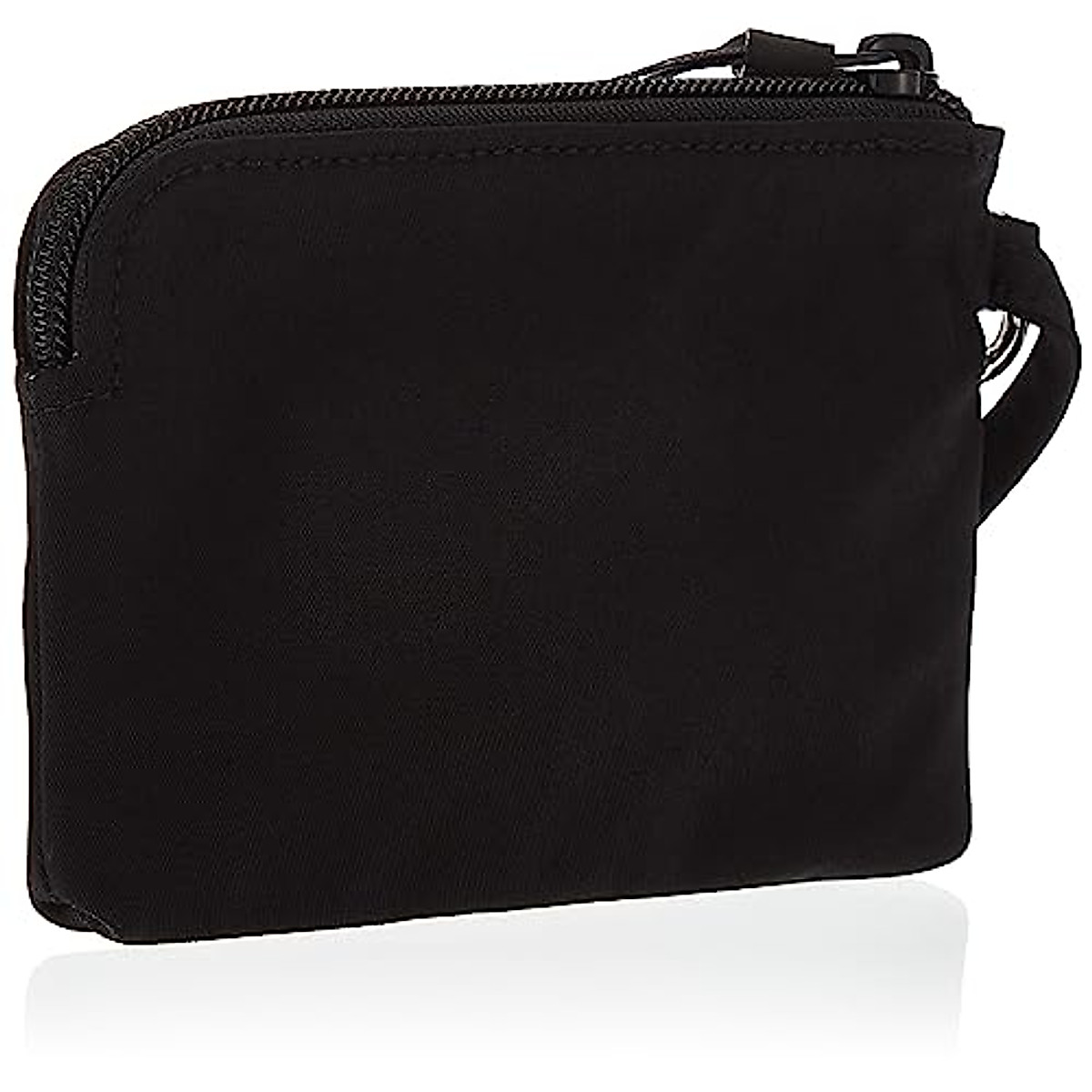 Vera Bradley Women's Cotton Clip & Zip Mini Pouch Wallet, Black, One Size