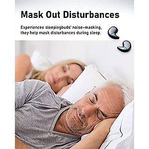 Bluetooth Earbuds Wireless Sleep Headphones Wireless Earphones with Microphones Noise Cancelling Invisible Sleep Earbuds for Side Sleepers 7-Hours Battery Life