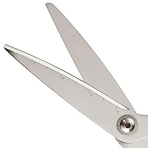 Milwaukee 48-22-4041 Iron Carbide Core Large-Looped Straight Jobsite Scissors w/ Onboard Ruler Markings and Index Finger Groove