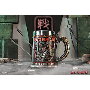 Nemesis Now Iron Maiden Senjutsu Tankard 15.5cm, Resin, Grey, Officially Licensed Iron Maiden Merchandise, Includes Removable Insert, Cast in The Finest Resin, Expertly Hand-Painted
