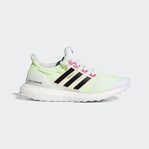 adidas Women's Ultraboost DNA, White, Black, Signal Green, 9