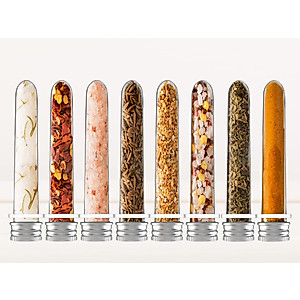 12 Pcs Plastic Test Tubes 45 ml Science Party Test Tubes for Scientific Experiments,Party Decoration,Candy,Bath Salt,Dice Display