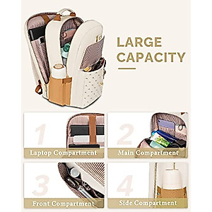 MATEIN Computer Backpack for Women, Large Anti Theft TSA 17 Inch Laptop Backpack, Laptop Bag for Women 15.6 Inch, Water Resistant Computer Briefcase Bag