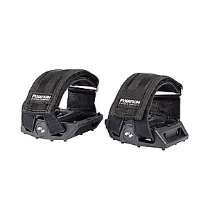 Fyxation Gates Pedal Strap Kit with Black Pedal and Black Straps, Standard