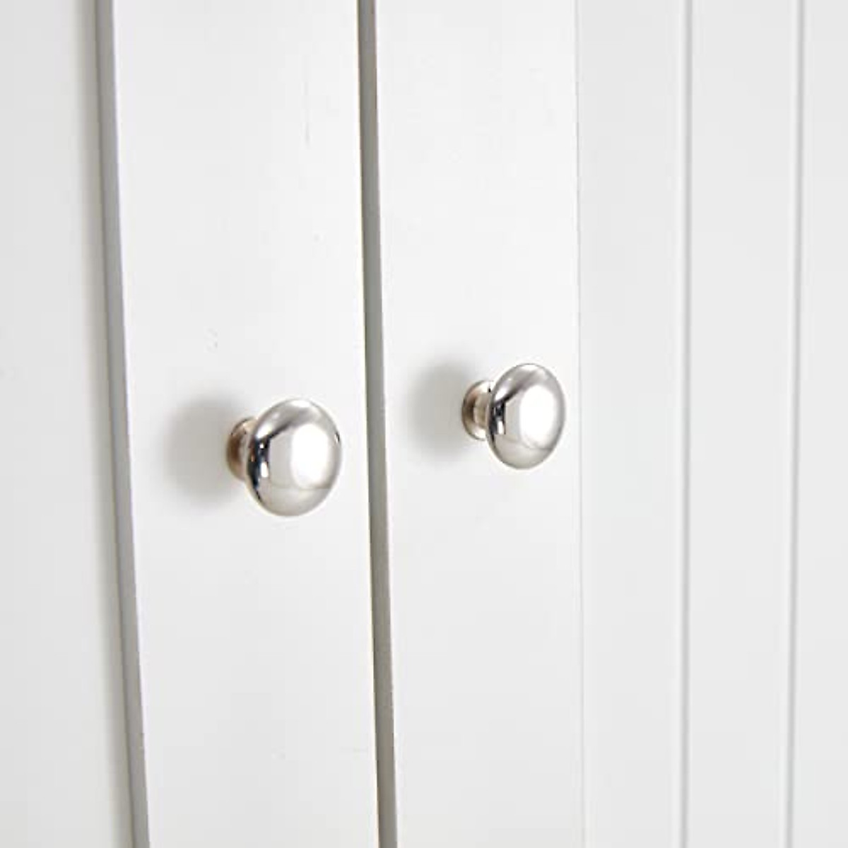 AWQM Over The Toliet Storage, Bathroom Over Toliet Storage Cabinet with Shelves and Doors, Bathroom SpaceSaver Organizer - White