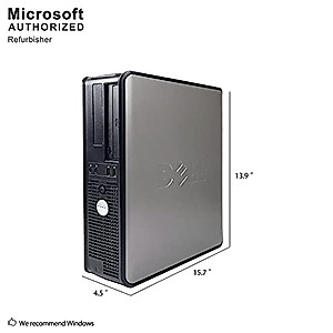 DELL Optiplex Desktop with 22in LCD Monitor (Core 2 Duo 3.0Ghz, 8GB RAM, 1TB HDD, Windows 10), Black (Renewed)