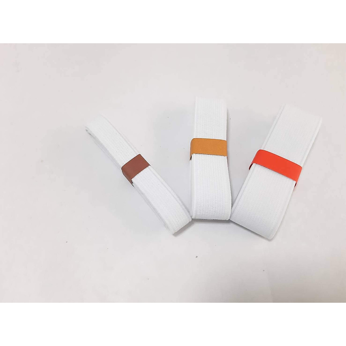 Mixed Size 3 Yards 1/2" 3/4" 1" White Flat Elastic Band Sewing Clothing Accessories Nylon Webbing Garment Trousers Costumes Craft DIY