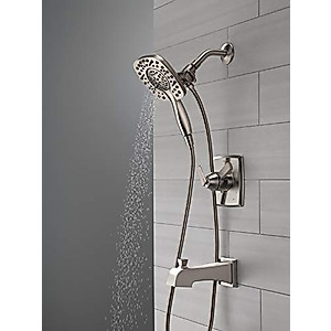 Delta Faucet Ashlyn 17 Series Dual-Function Tub and Shower Trim Kit with 2-Spray Touch-Clean In2ition 2-in-1 Hand Held Shower Head with Hose, Stainless T17464-SS-I (Valve Not Included)