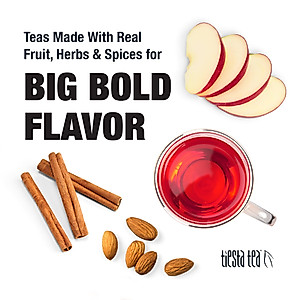 Tiesta Tea - Nutty Almond Cream | Cinnamon Almond Herbal Tea |Premium Loose Leaf Tea Blend |Non-Caffeinated Fruit Tea | Make Hot or Iced Tea & Brews Up to 200 Cups - 16 Ounce Resealable Bulk Pouch