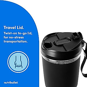nutribullet Flip Portable Blender with Tritan Cup, Black, NBPB10350