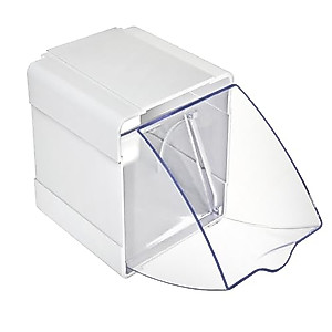 Azar Displays 300360-4PK Stackable Tilt Bin Counter Organizers, White (4-Pack)