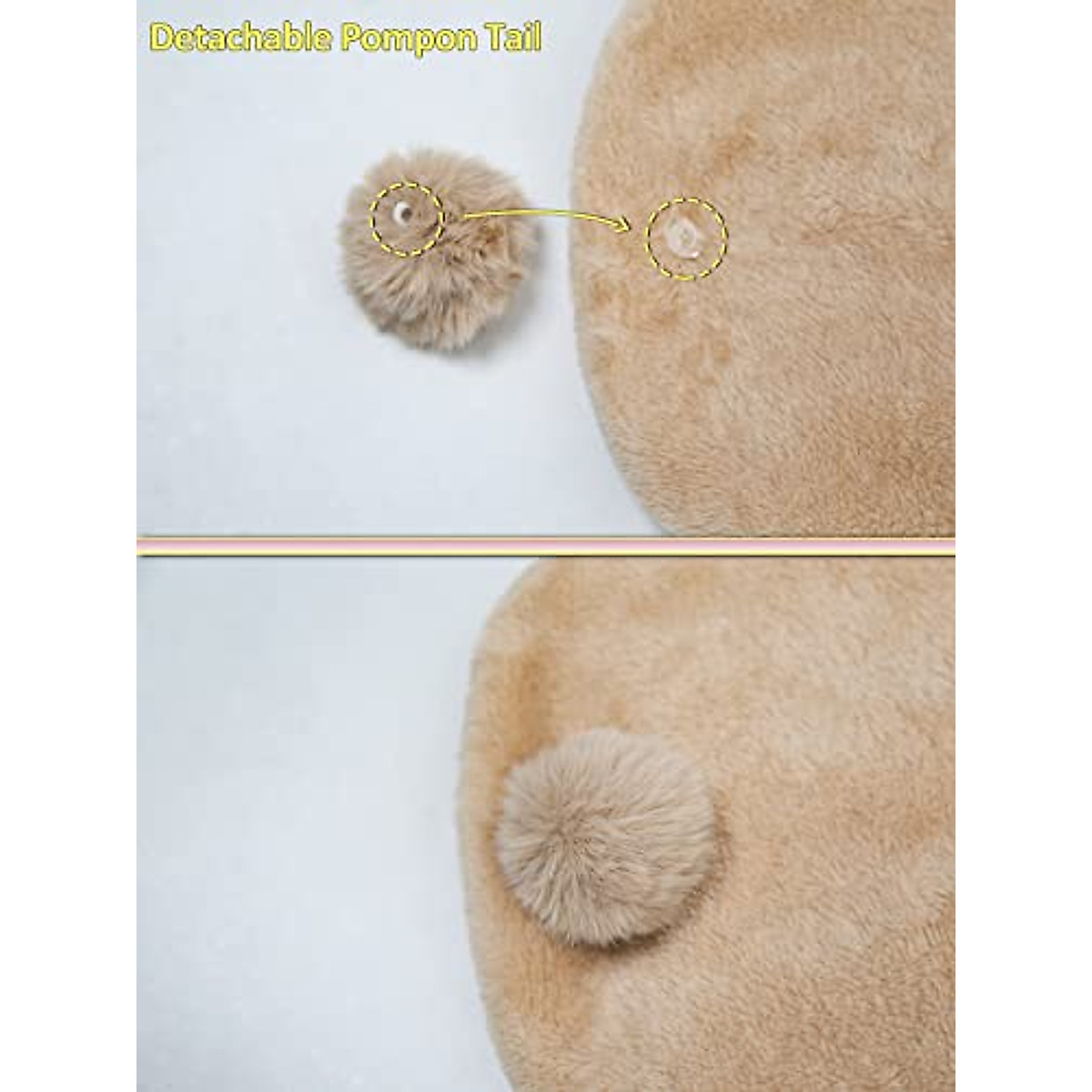 MESHEEN Dog Sweaters for Small Dogs Made of Skin Friendly Soft Double Face Fleece Keep Your Pet Cozy, Adorable Puppy Coat Use Cute Animal Ears Hooded Design