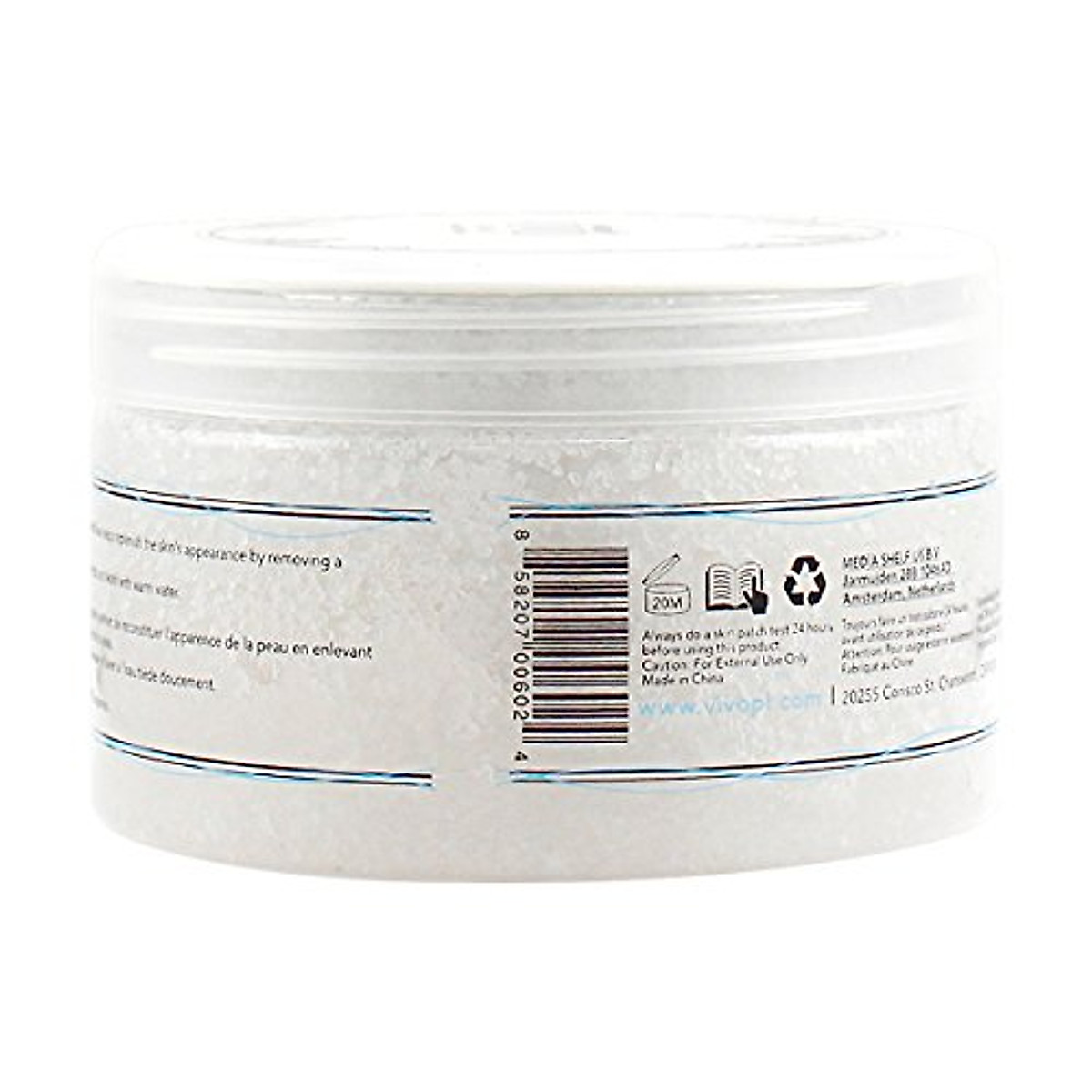 Vivo Per Lei Body Scrub - Exfoliating Body Scrub with Dead Sea Minerals - Dead Sea Salt Scrub for Hands & Legs - Body Exfoliant for a Supple Beach Body - 350 g/ 12.34 oz