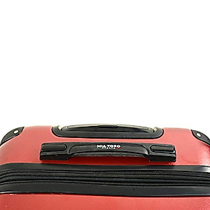 Mia Toro Italy Cadeo 24 Inch Spinner, Red, One Size