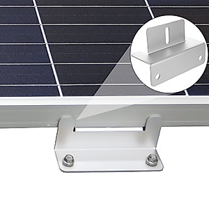 GLEEJON 16Pack Solar Panel Mounting Brackets, Solar Panel Mounting Z Brackets Kit with Nuts and Bolts for RV Camper, Boat, Wall and Other Off Gird Roof Installation, Solar Panel Mounting Hardware