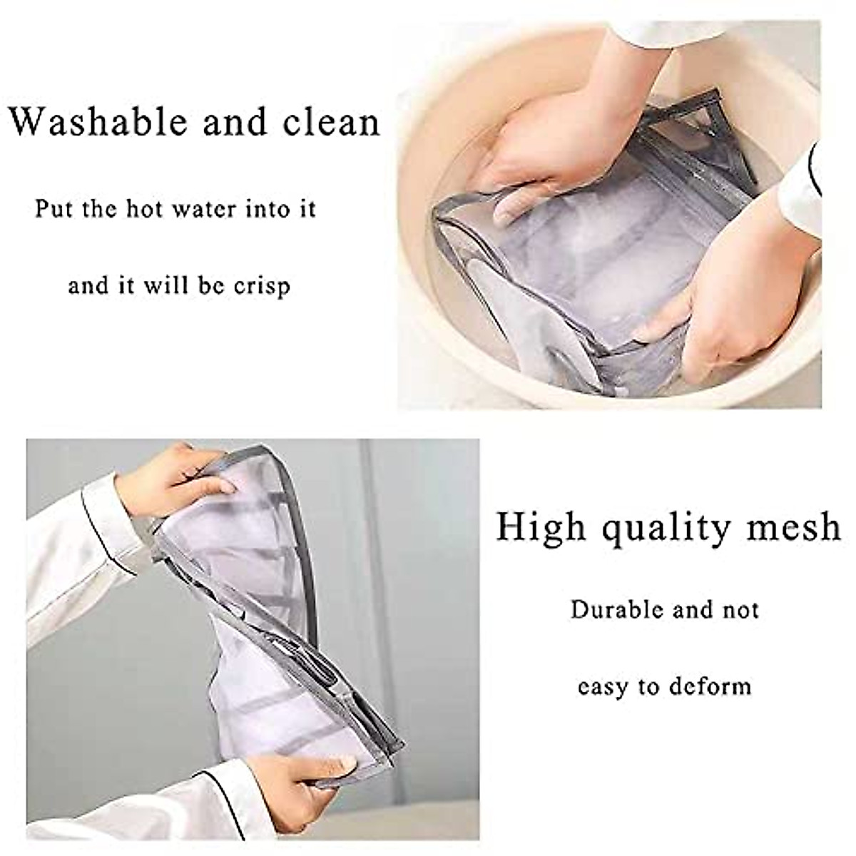 LALEO Wardrobe Clothes Organizer, 7 Grids Visible Foldable Closet Organizers, Compartment Storage Box for Jeans, Leggings, T-Shirt, Skirt