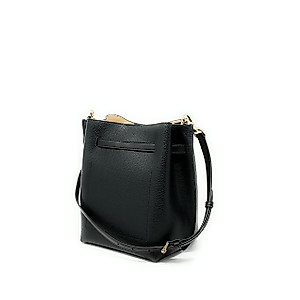 Michael Kors Emilia Small Drawstring Bucket Bag In (Black/Gold)