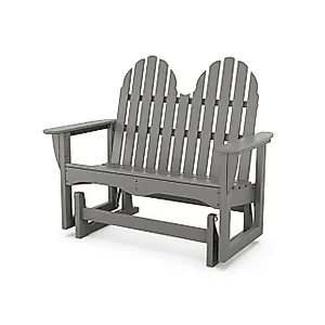 POLYWOOD® Classic Adirondack Glider, Slate Grey