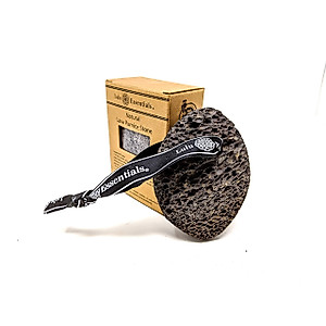 Lulu Essentials Natural Pumice Stone for Feet - Earth Lava Foot Pumice for Dry Callused Skin - Exfoliating Pedicure Tool