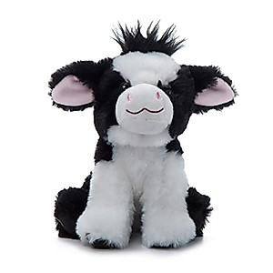 The Petting Zoo Cow Stuffed Animal Plushie, Gifts for Kids, Wild Onez Babiez Farm Animals, Cow Plush Toy 6 inches