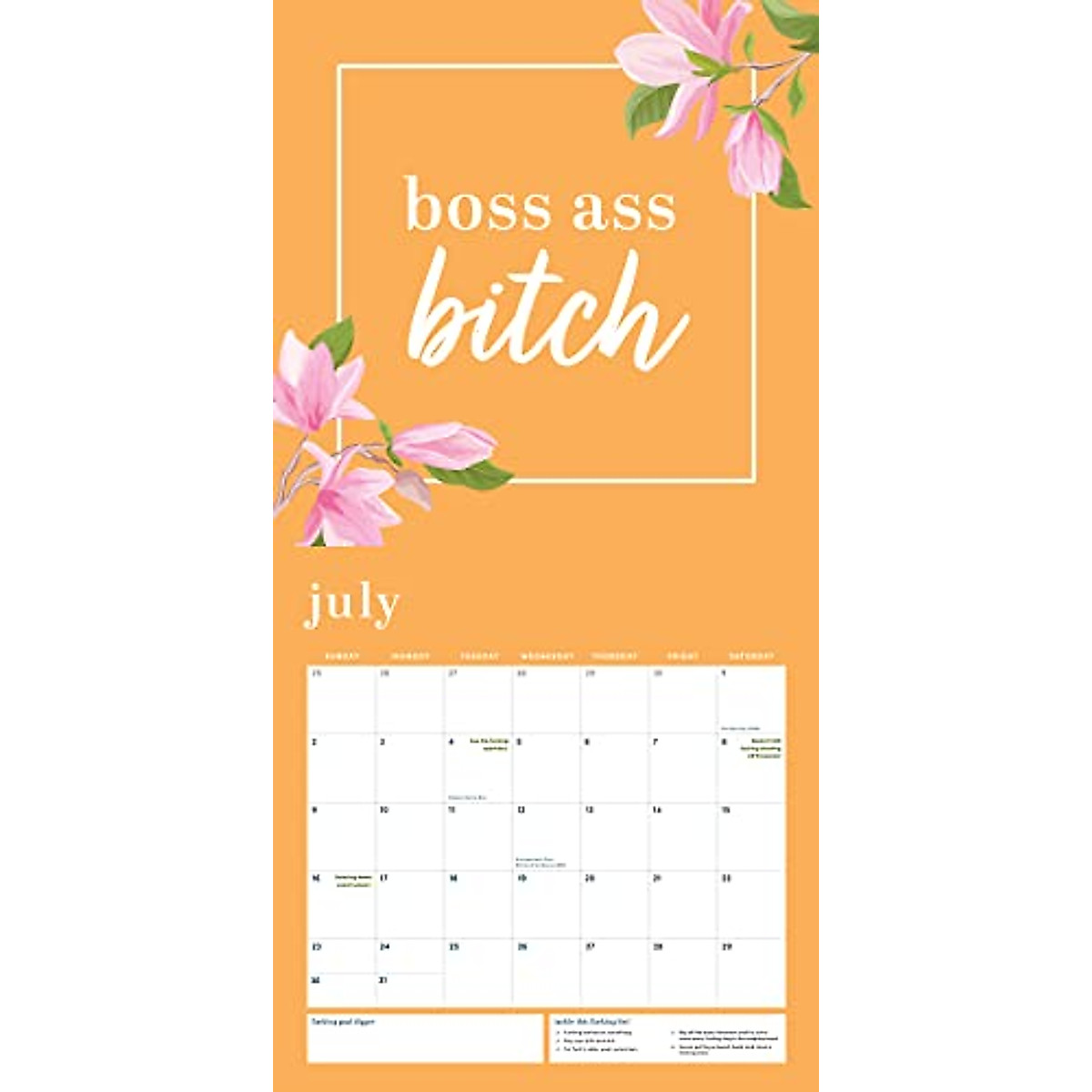 2023 She Believed She Could So She F*cking Did Wall Calendar: Get Sh*t Done & Keep Persisting (Inspiring Monthly Calendar, White Elephant Gag Gift)