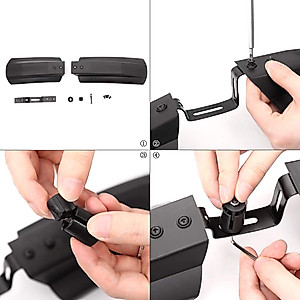 Farway 26 inch Snow Bicycle Mudguard Fat Bike Fender Front Rear Mud Guard Cycling Bike Fender for Fat Tire Mountain Bike