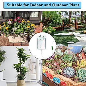 3 Pieces Automatic Plant Watering Drip Bag Irrigation Device, Plant Water Drip Irrigation Kit with Adjustable Control Valve Switch for House Plants