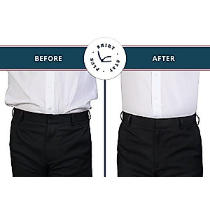 Shirt Stay Plus Tuck-It Belt Style Shirt Stay for Men Police from (Made in USA -Standard Size, Select Series) Shirt Tucker Holder for Law Enforcement