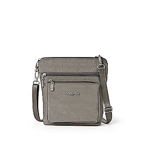 Baggallini womens Modern Pocket Crossbody, Sterling Shimmer, One Size US