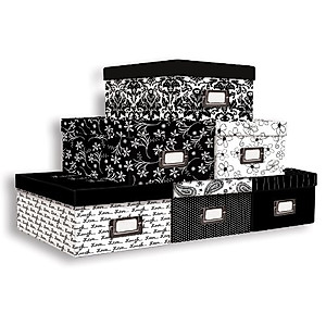 Pioneer B1BW Photo Storage Box, Black & White