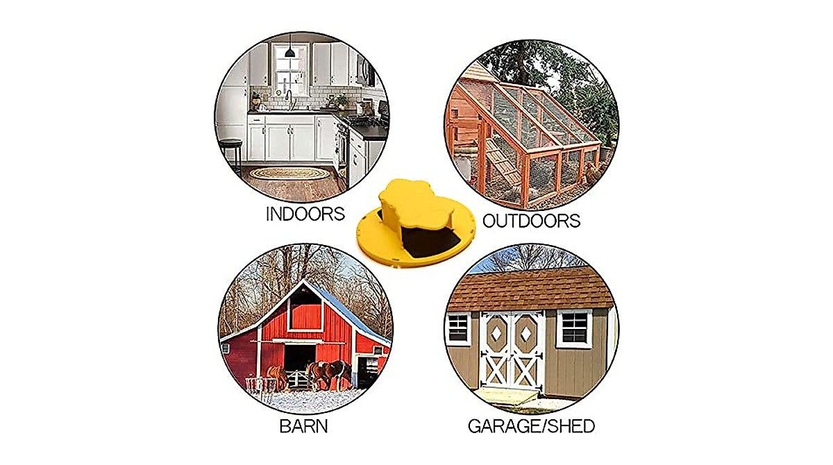 Yujianlo, Slide Bucket Lid Mouse Rat Trap with Ramp, Flip Auto Reset ...