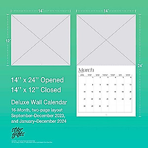 The Beauty of West Highland White Terriers | 2024 14 x 24 Inch Monthly Deluxe Wall Calendar | Sticker Sheet | StarGifts | Animal Dog Breeds