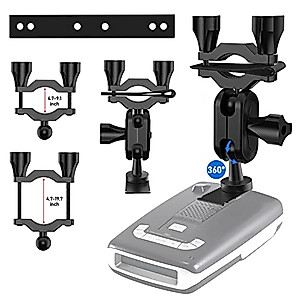 SDSACZMU Radar Detector Mount,Rearview Mirror Stem Radar Detector Mount,for Escort Max, Max2, MAX360 Radar (Not Compatible with MAX360C & MAX3, Not Applicable to Radar Mount with Magnetic Connection)
