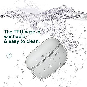 Sukalun Transparent Case Cover Compatible for Sony LinkBuds S | Shockproof Full Body Protection Soft TPU Clear Cover | Protective Sleeve Skin Cover with Carabiner for Wireless Earbuds