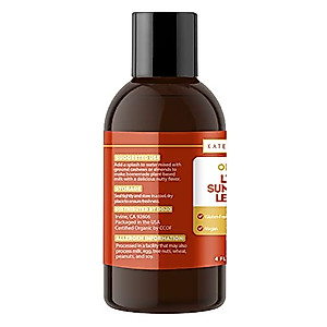 Kate Naturals Organic Sunflower Lecithin Liquid for Brownies, Gummies and Cooking (4oz) Vegan & Gluten Free. Organic Liquid Lecithin Sunflower for Lactation Supplement, Baking, and Smoothies