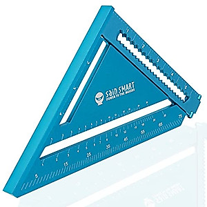 SainSmart Folding Triangle Ruler, 6 Inch Rafter Square Layout Tool, Carpenter Square, Aluminum Alloy Multifunctional Woodworking Tools