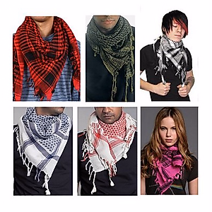 Tapp Collections Premium Shemagh Head Neck Scarf - Black/Black