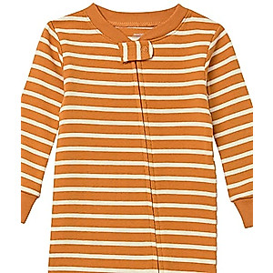 Amazon Essentials Unisex Babies' Snug-Fit Cotton Footless Sleeper Pajamas, Pack of 3, Sea Friends, 12 Months