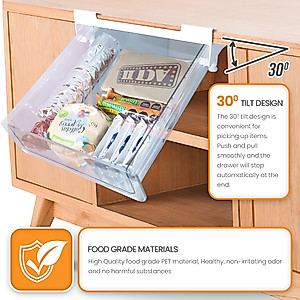 Pull Out Under the Shelf Drawer For Kitchen Cabinets | Easy To Install Cabinet Caddy Tea Coffee Cookware Organizer | Convert Your Pantry Shelf With Drawers Adding Storage Space To Your Cupboard.