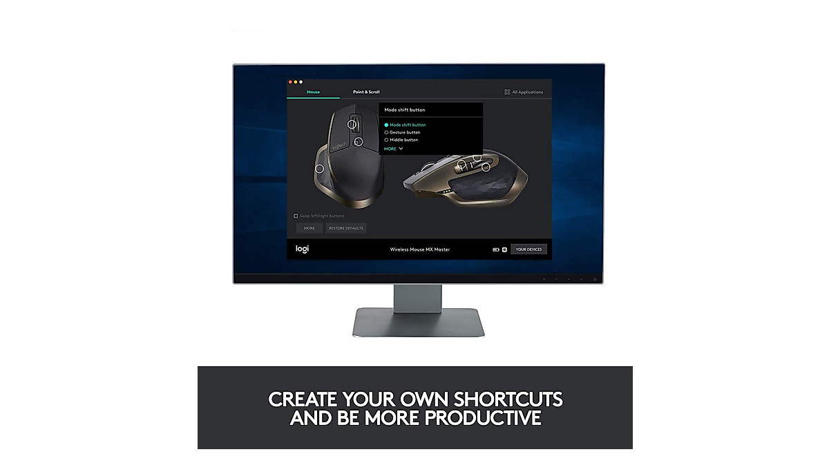 Logitech MX Master Mouse - Smart, Multi-Device Connection