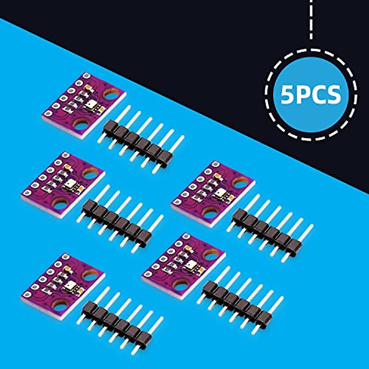 DaFuRui 5Pack GY-BMP280-3.3 Atmospheric Pressure Sensor Temperature Sensor Breakout Compatible for Arduino