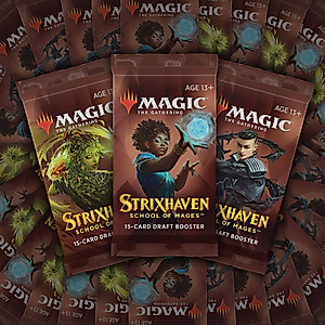 Magic: The Gathering Strixhaven Draft Booster Box | 36 Packs (540 Magic Cards), Brown