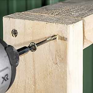 #9 x 3 Saberdrive Star Drive Multi-Purpose Construction Screws 1 LB, Approx. 73 Pieces, Durable Wood Screws, Serrated Thread for Secure Fastening, Avoid Cam Out