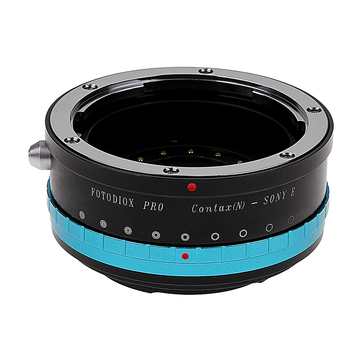 Fotodiox Pro IRIS Lens Mount Adapter Compatible with Contax N Lenses to Sony E-Mount Cameras