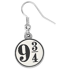 Harry Potter Platform 9 3/4 Silver Plated Earrings
