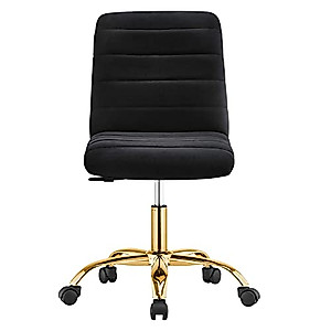 Modway Ripple Home Office Desks and Chairs, Gold Black